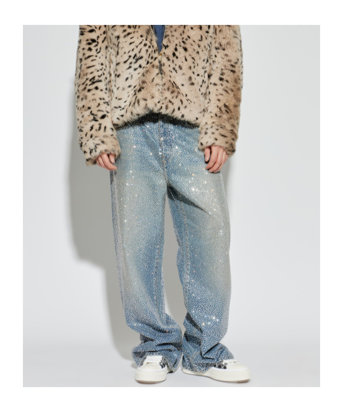AMIRI Amiri Embellished Straight-Leg Jeans